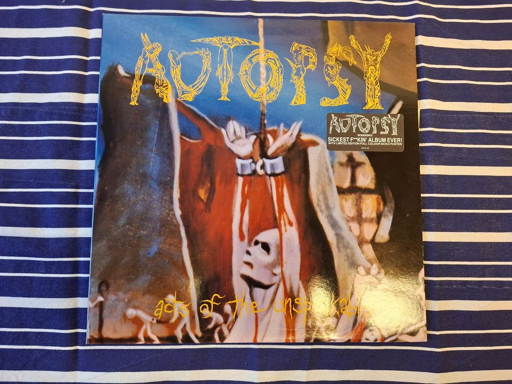 Autopsy Acts Of The Unspeakable Death Metal LP mit Poster (Gebraucht ...