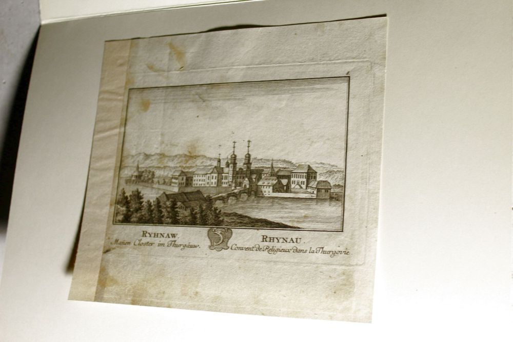 DAVID HERRLIBERGER (Swiss, 1697-1777) Rheinau, Kupferstich (Gebraucht ...