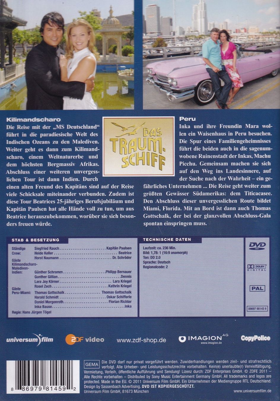 DVD ab Fr. 1.--, Das Traumschiff - Kilimandscharo-Malediven- (Gebraucht) in Lausen für CHF 1 ...