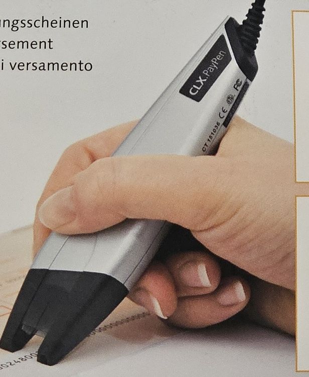 Stylo lecteur (scanner de chèques) CLX PayPen (Neu (gemäss Beschreibung ...