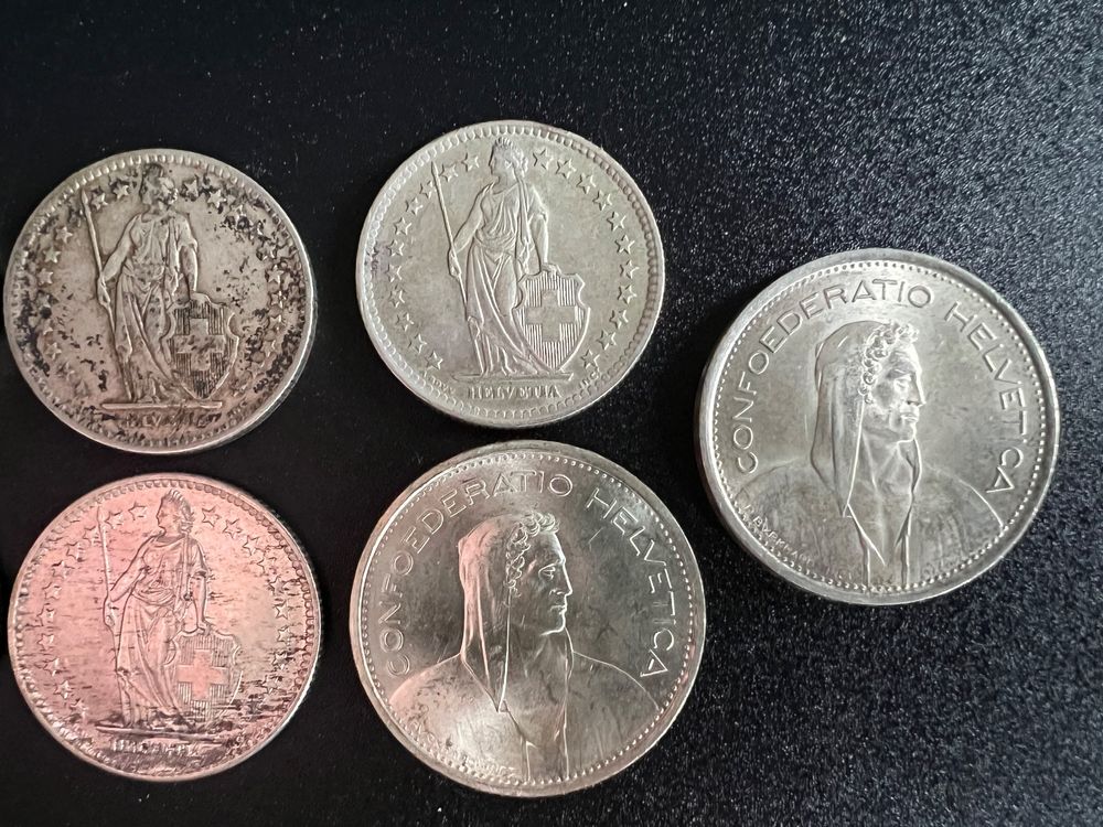 Schweiz Silber Münz ab 1894 (Gebraucht) in Gais für CHF 57.1 – mit ...