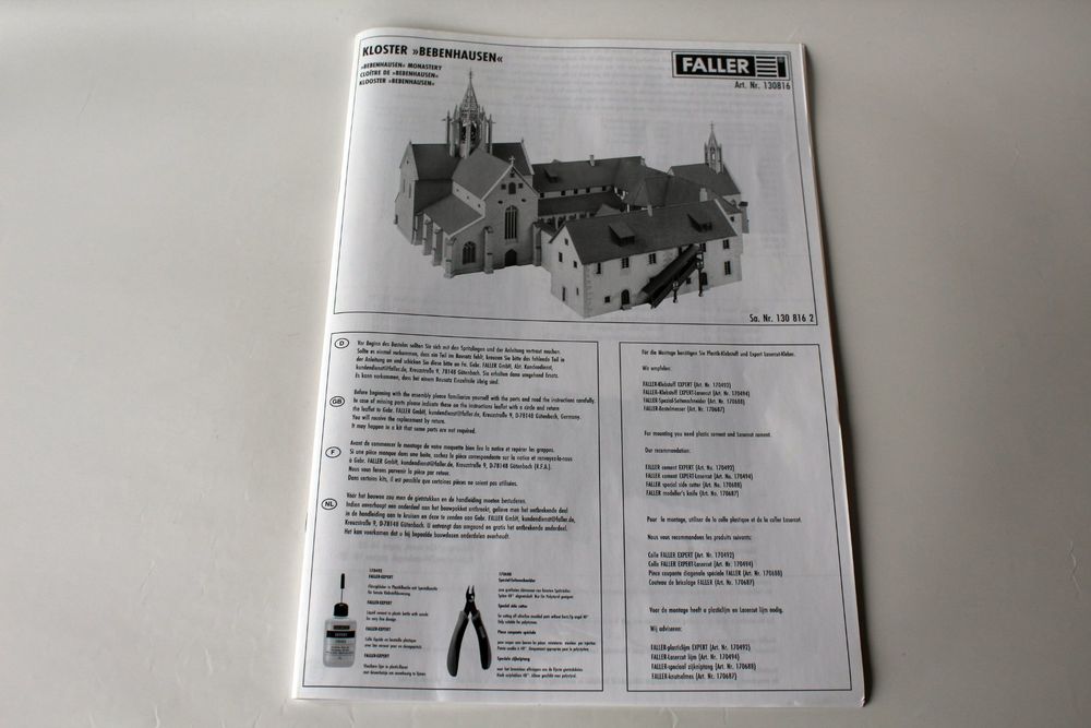 FALLER Bausatz - Kloster "Bebenhausen" Jubiläumsmodell (Neu und ...
