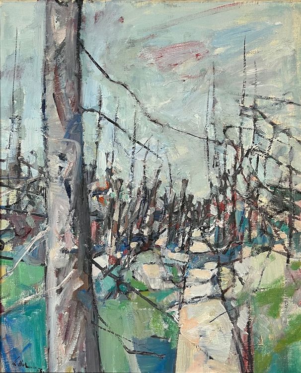 Walter Emil Müller. Grosse Waldlandschaft. Öl auf Leinwand (Gebraucht) in Zumikon für CHF 220 ...