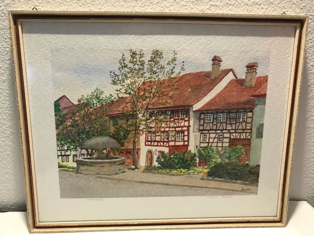 Aquarell v. Friedrich Huster, Regensberg | Kaufen auf Ricardo