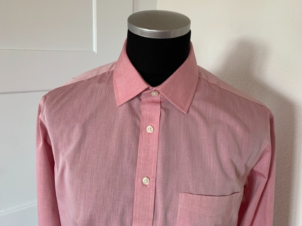 MERONA Herren Hemd, non-iron, helles Rot meliert, NEU (Neu (gemäss ...
