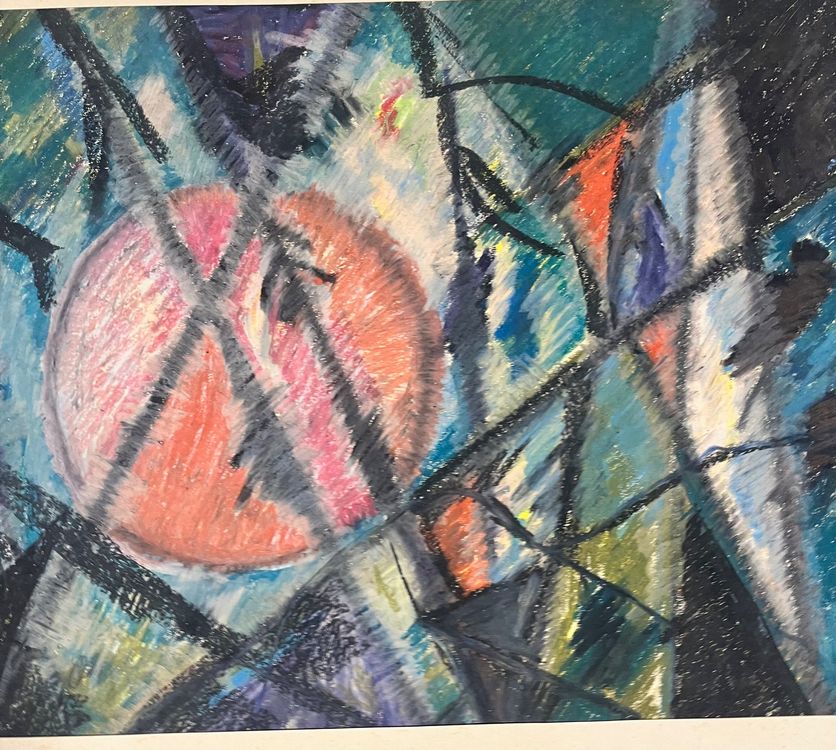 Abstrakte Pastel Gemälde Monogrammiert | Kaufen auf Ricardo