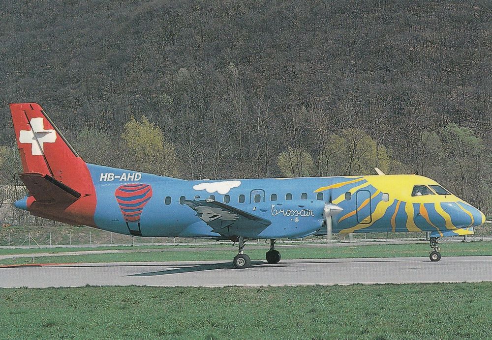 Crossair HB-AHD CH - Flugzeug SAAB 340 A (Gebraucht) in Niedergesteln ...