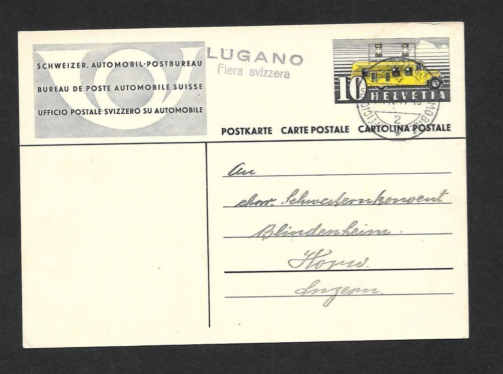 Postkarte Nr. 144 Sonderst A. 314 Lugano Fiera Svizzera 1941 (Neu (gemäss Beschreibung)) in ...
