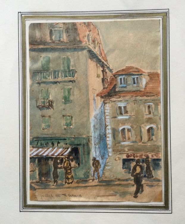 Gassen Scene Aquarell Unleserlich Signiert (Gebraucht) in Root für CHF 10 – mit Lieferung auf ...