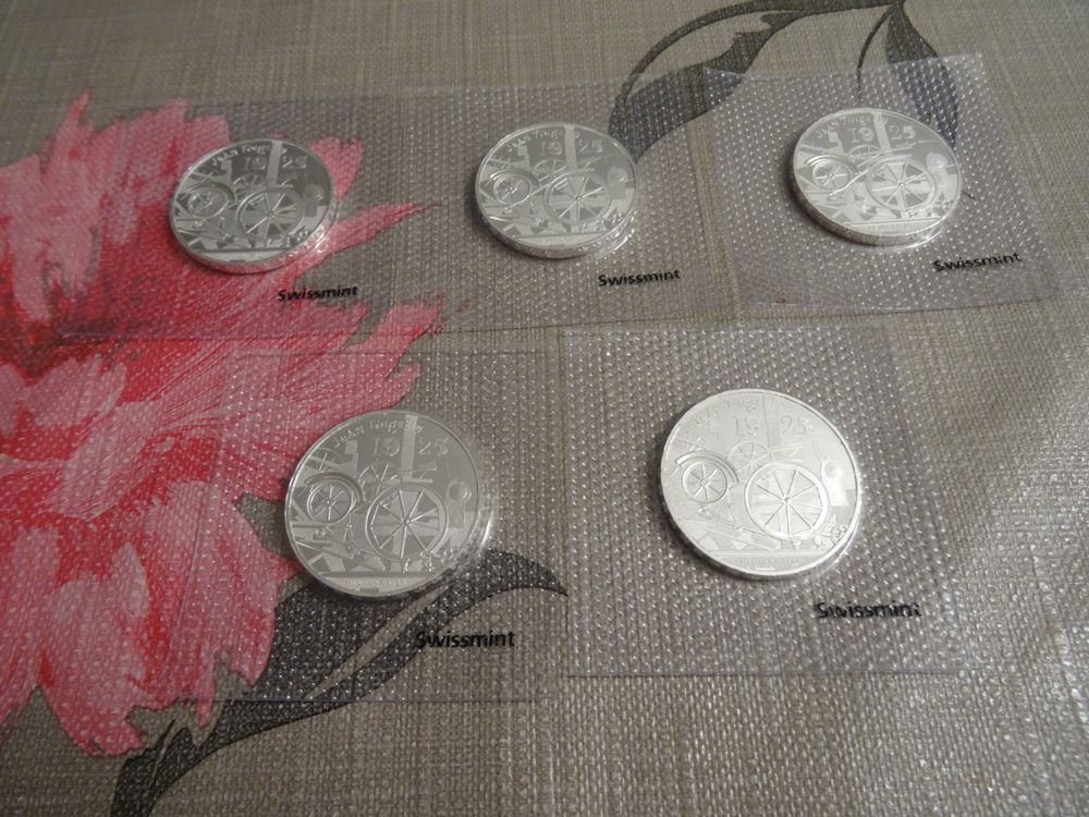 5 STÜCK 20 Franken 2025 Jean Tinguely (Neu und originalverpackt) in ...