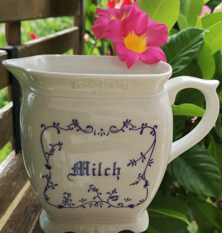 Antikes Milchkännchen Aus Keramik Milchkrug Henkelkrug Gebraucht In