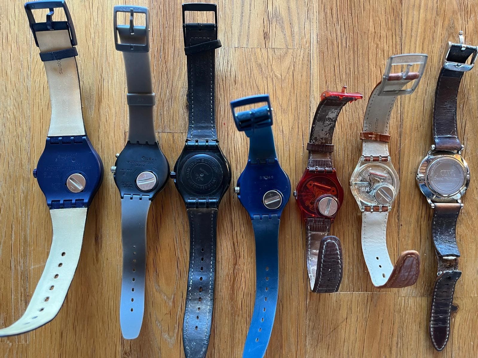 Swatch Uhren und Daniel Wellington 9Stk. Verkaufe ein Konvol (Gebraucht ...