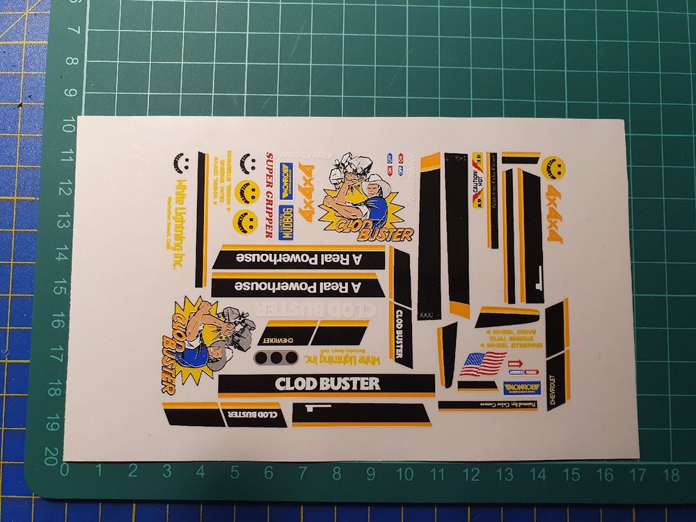 RC Repro Decal Tamiya Clod Buster 1/24 | Acheter sur Ricardo