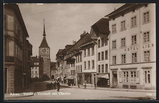 Aarau, Vordere Vorstadt mit Hotel Lion u (Gebraucht) in Berlin für CHF ...