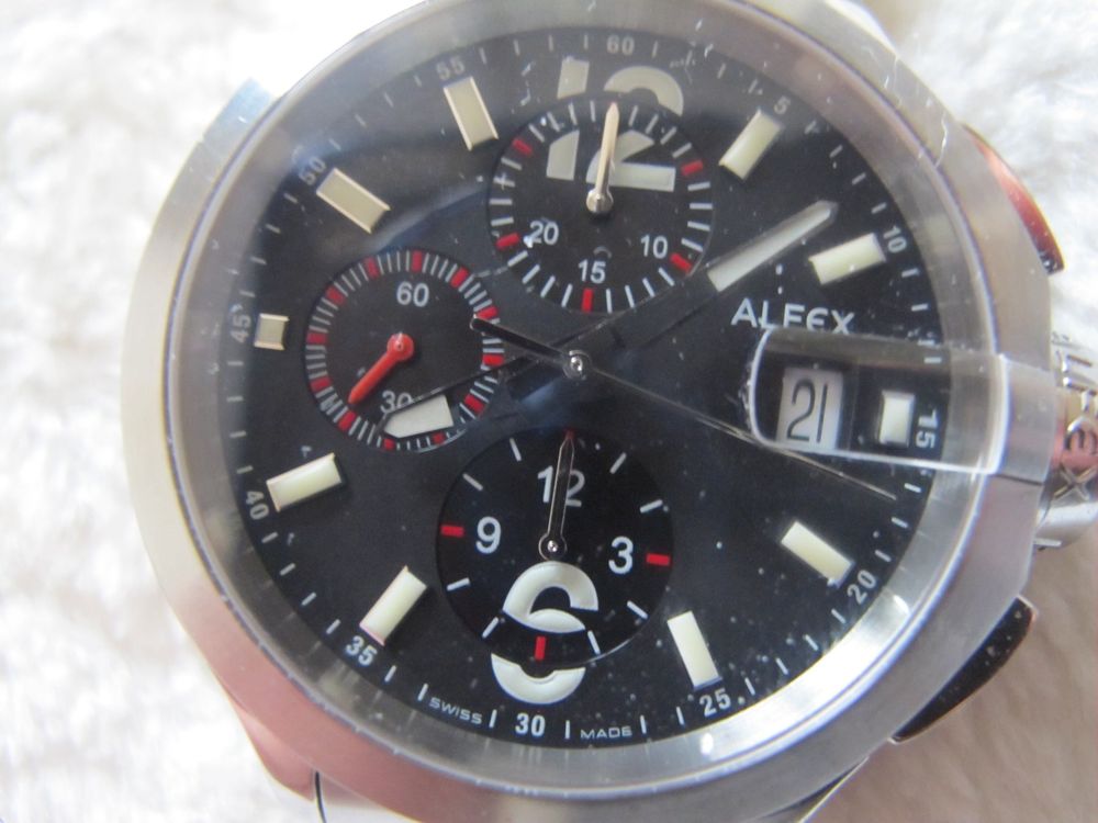 Alfex Chronograph Automatic Model 5567 Design Bernhard Russi | Kaufen ...