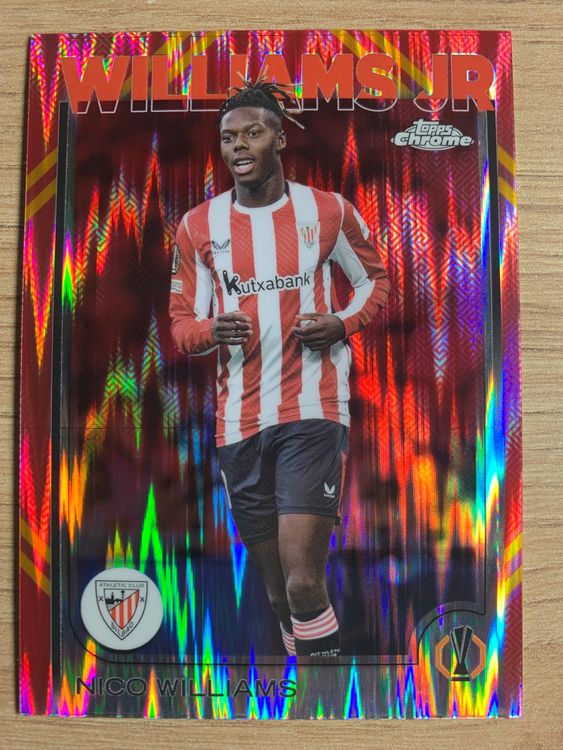 Soccer Nico Williams Jr. HONGBAO PRIZM Topps Chrome 2025 🔥 (Gebraucht ...
