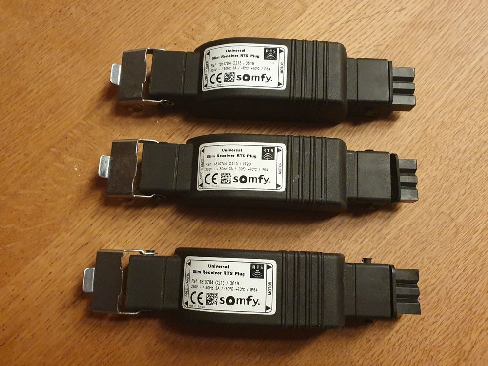 3 Stück! Somfy Storen Slim Receiver RTS Plug | Kaufen auf Ricardo