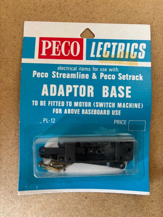 Peco PL-12 Adapter für Unterflurmontage (Neu und originalverpackt) in ...