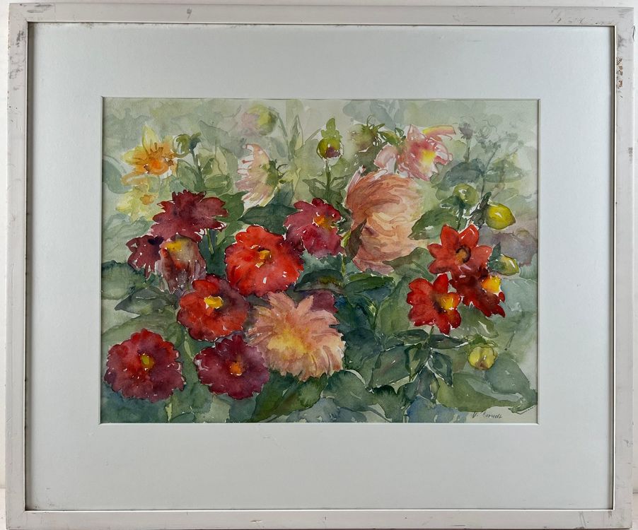 Blumen Aquarell Handsigniert (Gebraucht) in Neuhausen am Rheinfall für CHF 10 – nur Abholung auf ...