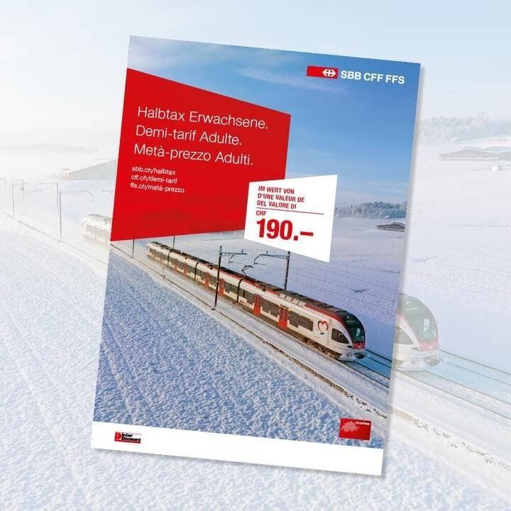 SBB Halbtax Erwachsene (Neu (gemäss Beschreibung)) in Stans für CHF 90 ...