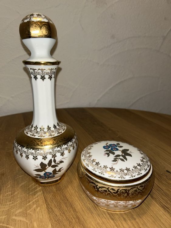 Porzellan Flakon und Dose , Set Sneroll Group Bohemia (Gebraucht) in ...