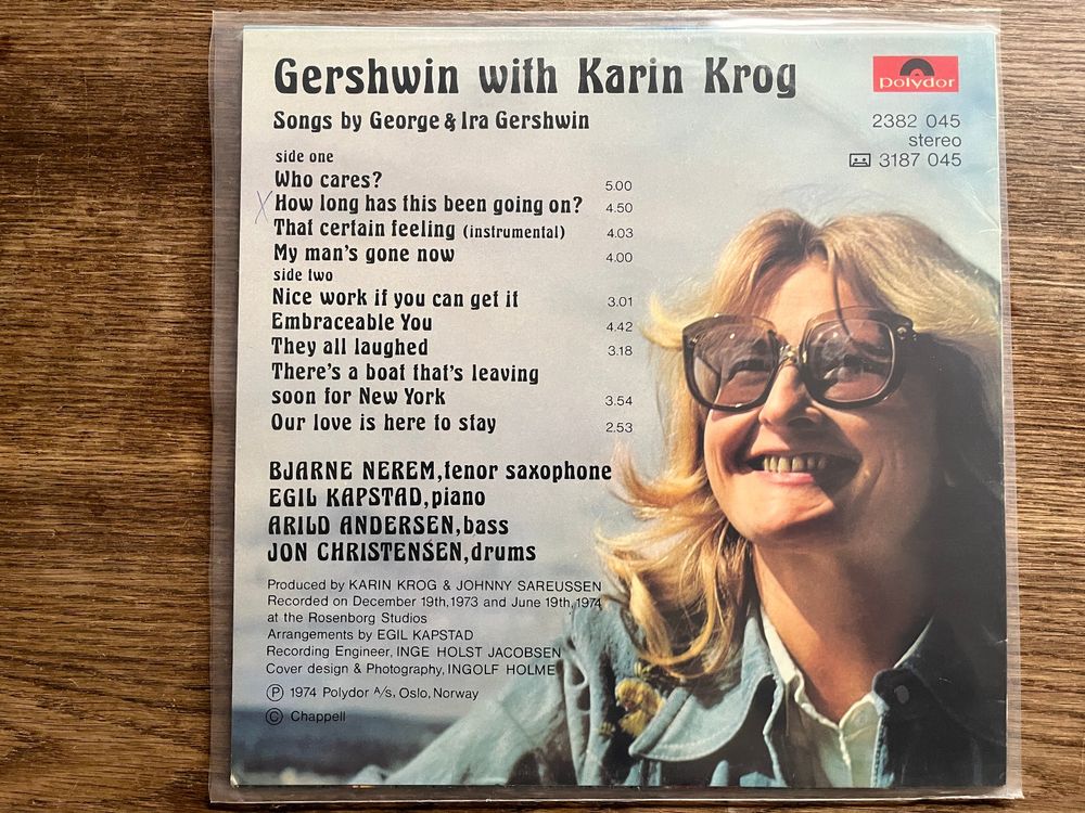 George Gershwin & Karin Krog - Vinyl LP - Top Zustand! (Gebraucht) in Zürich für CHF 15 – mit ...