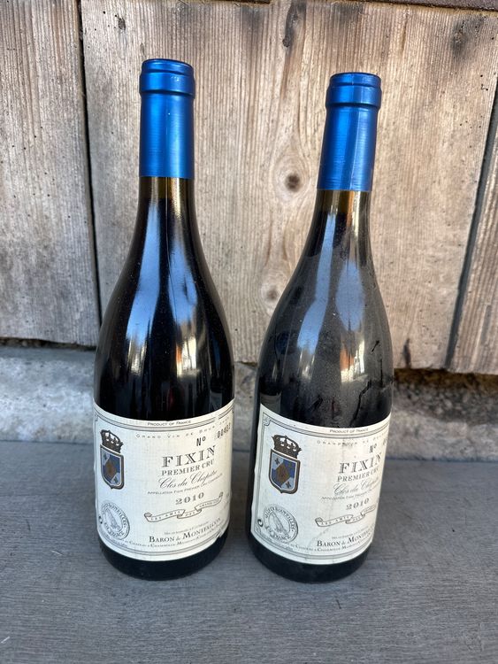 2 Flaschen Fixin 1er Cru 2010 No 00422 und 00378 (Gebraucht) in ...