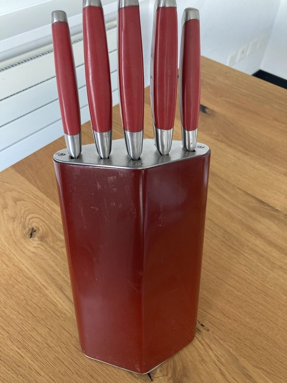 Messerblock mit 5 Messern, guter Zustand, Küche (Gebraucht) in Safnern ...