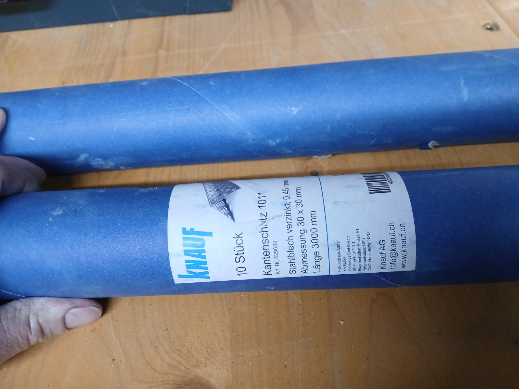 Knauf Kantenschutz 2 Stk. Karton röhr (Gebraucht) in Pfaffnau für CHF ...