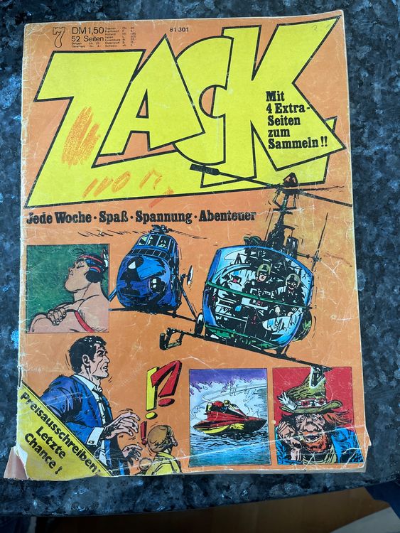 Zack Comic Heft Nr. 7 (Gebraucht) in Goldach für CHF 4.95 – mit Lieferung auf Ricardo kaufen