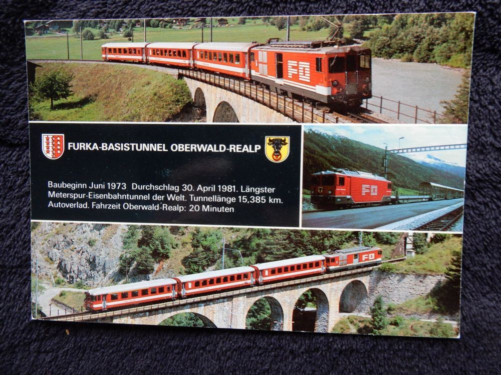 AK Furka Basistunnel Oberwald Realp | Kaufen auf Ricardo