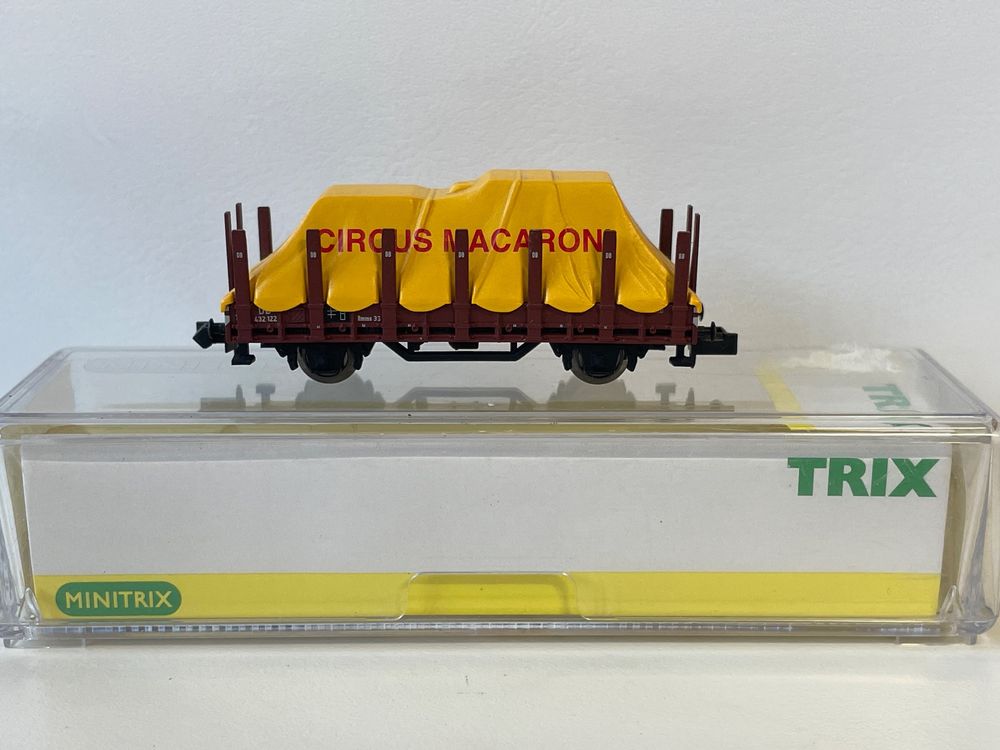 Minitrix 15173-11 Circus Macaroni Rungenwagen (Neu (gemäss Beschreibung ...