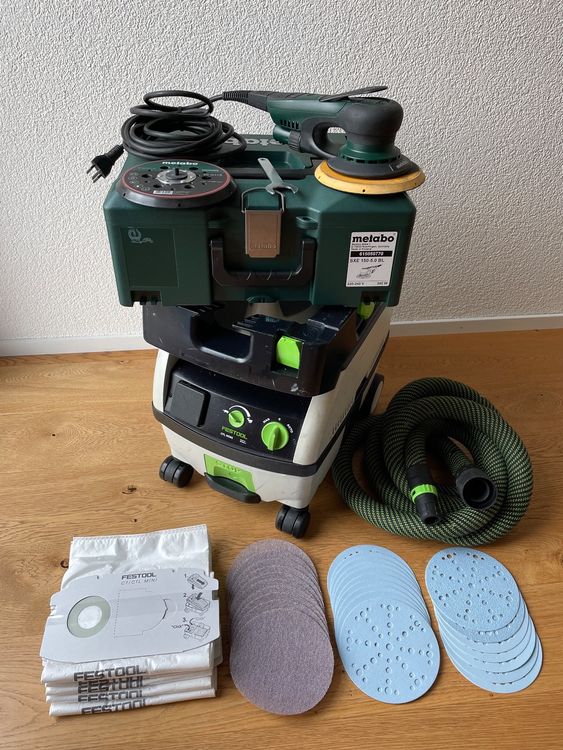 Festool Sauger CTL Mini + Metabo Schleifer SXE 150 + Zubehör (Gebraucht ...