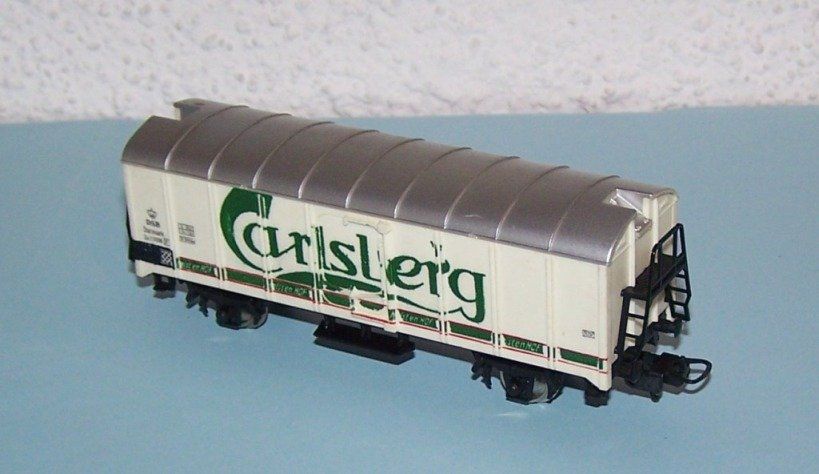 Lima H0 3109: Carlsberg Bierwagen der DSB, Metallräder DC+AC (Gebraucht ...