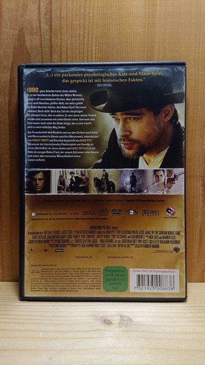 DIE ERMORDUNG DES JESSE JAMES DVD mit Brad Pitt (Gebraucht) in Wilderswil für CHF 1.5 – mit ...