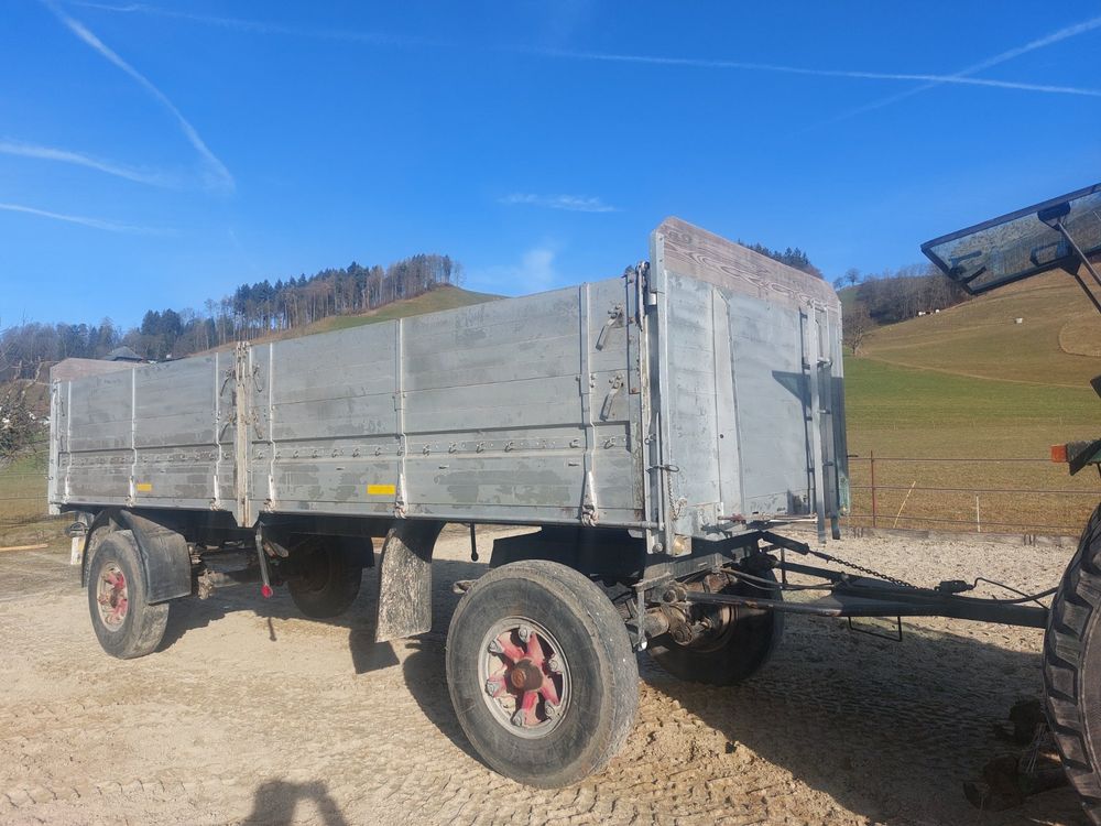 16to Lastwagenanhänger Ballenwagen LKW Anhänger Brückenwagen (Gebraucht ...