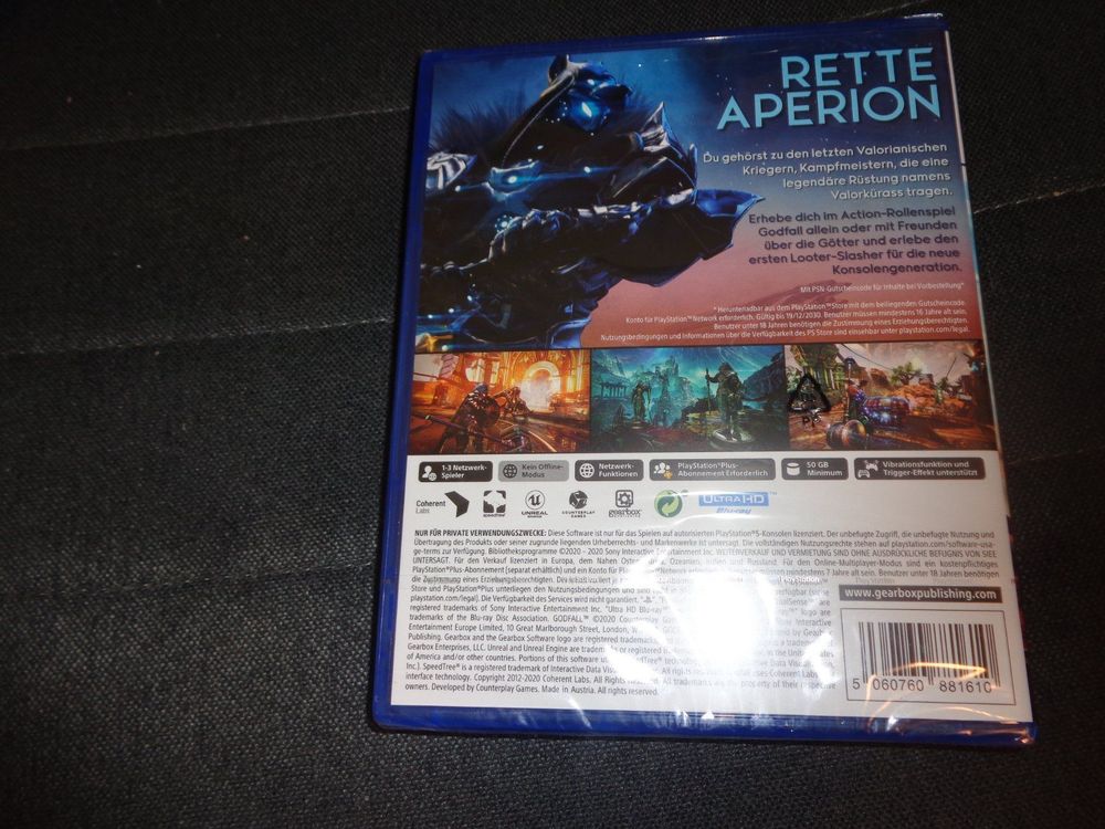 Godfall PS5 NEUWARE (Neu und originalverpackt) in Olten für CHF 16.9 – mit Lieferung auf Ricardo ...
