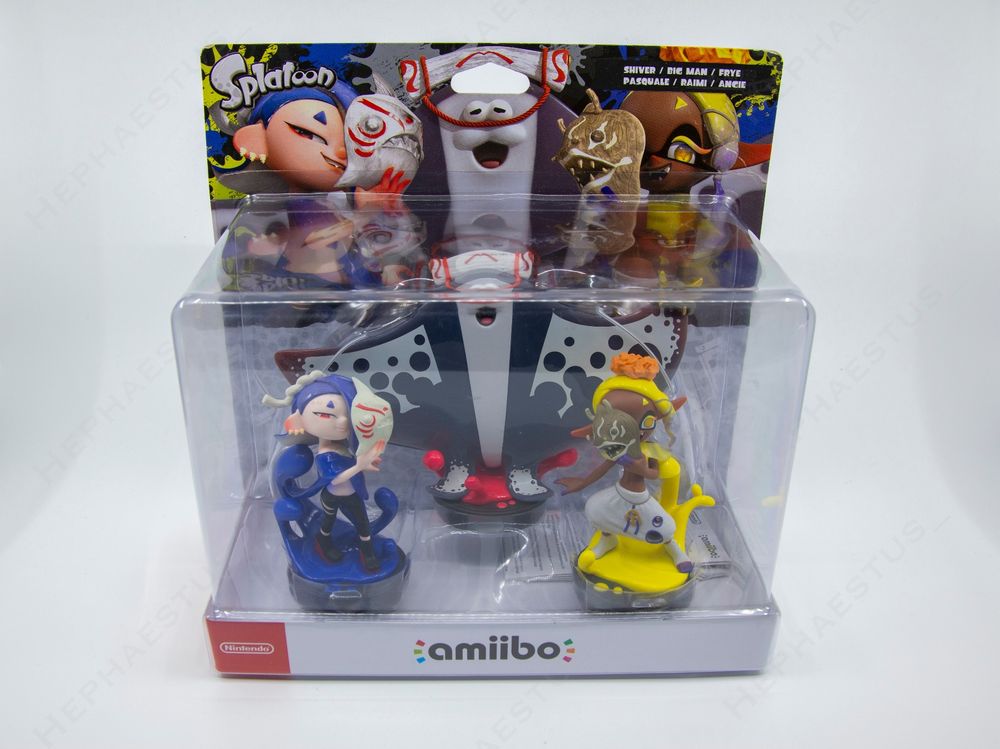 amiibo Splatoon 3 Triple Pack: Shiver, Big Man & Frye NEU (Neu und originalverpackt) in ...