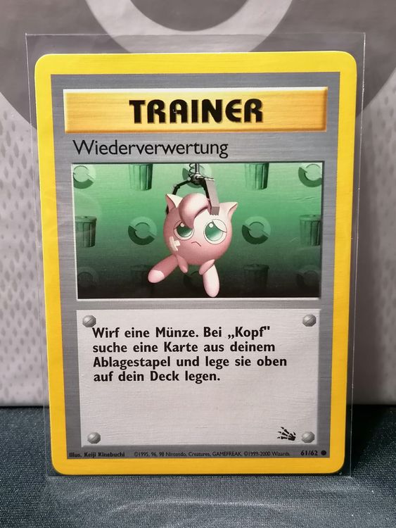 WIEDERVERWERTUNG FOSSIL 1999 POKEMON KARTE | Kaufen auf Ricardo