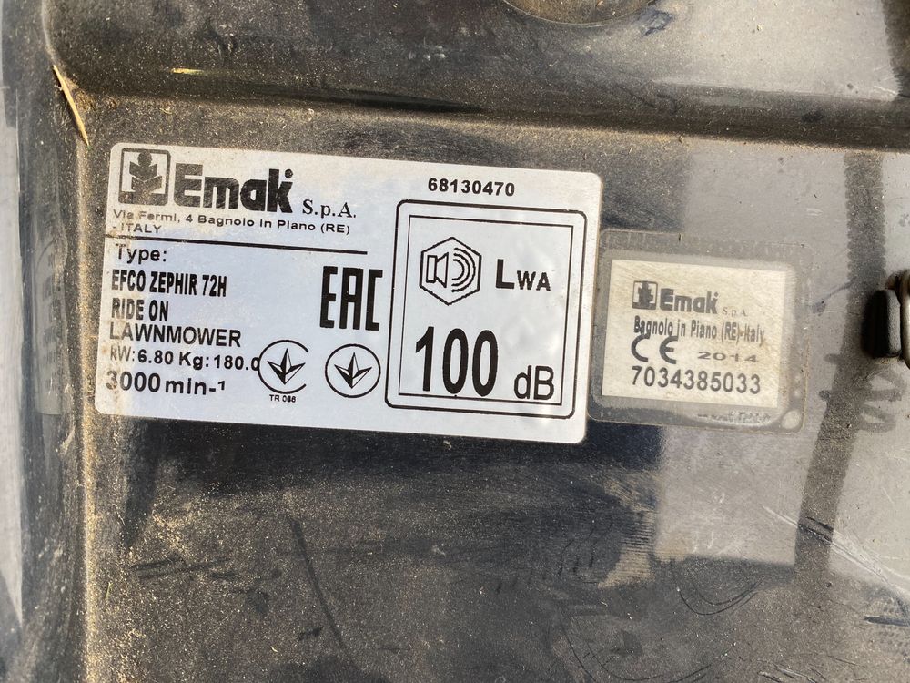 Efco Zephir 72H Rasentraktor Rasenmäher Aufsitzmäher | Kaufen auf Ricardo Efco Zephir 72H Rasentraktor Rasenmäher Aufsitzmäher | Kaufen auf Ricardo