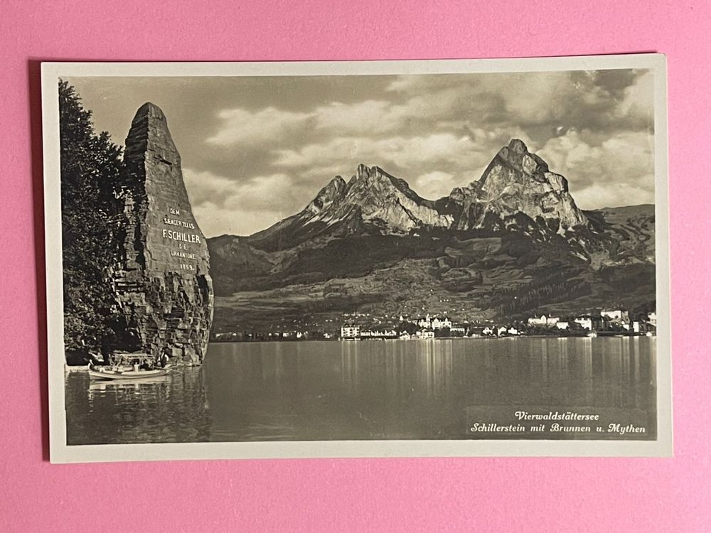 Schillerstein mit Brunnen und Mythen | Kaufen auf Ricardo