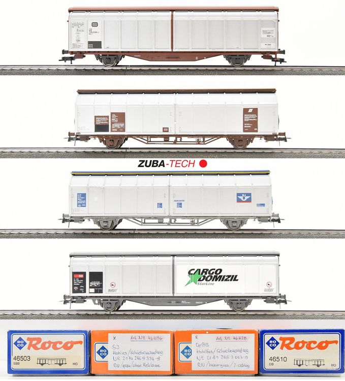 Roco 4x Schiebewandwagen H0 GS mit OVP | Kaufen auf Ricardo