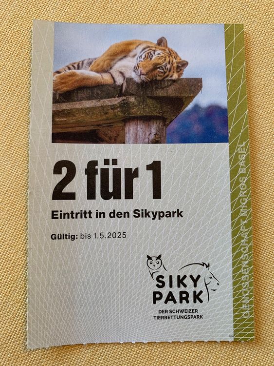 2 für 1 Eintritt in den Sikypark / Siky Park (Neu (gemäss Beschreibung ...