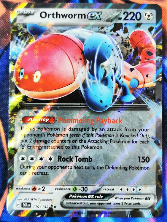 Pokemon Orthworm ex 110/142 Stellar Crown EN (Neu (gemäss Beschreibung ...