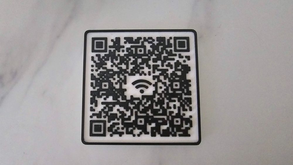 3D-gedruckter WLAN QR-Code (10x10 cm) | Kaufen auf Ricardo
