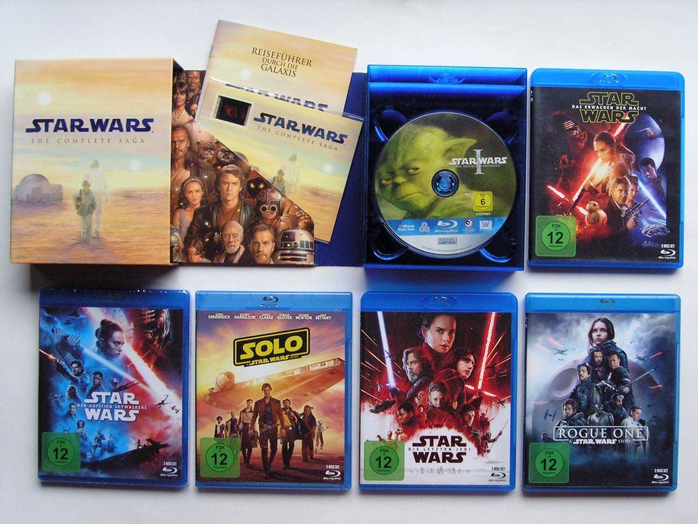 Star Wars Episode 1 - 9 + Rogue One & Solo A Star Wars Story (Gebraucht ...
