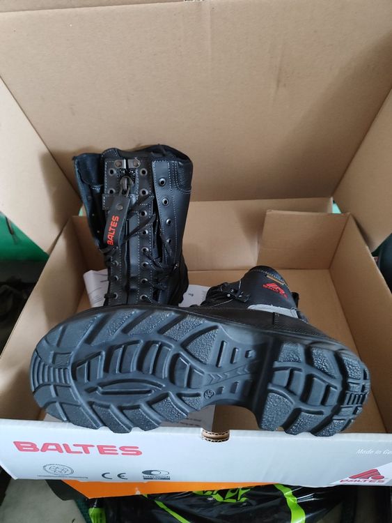 Feuerwehr-Sicherheitsstiefel BALTES ALPHA PRO S3 GR.41 NEU! (Neu und ...