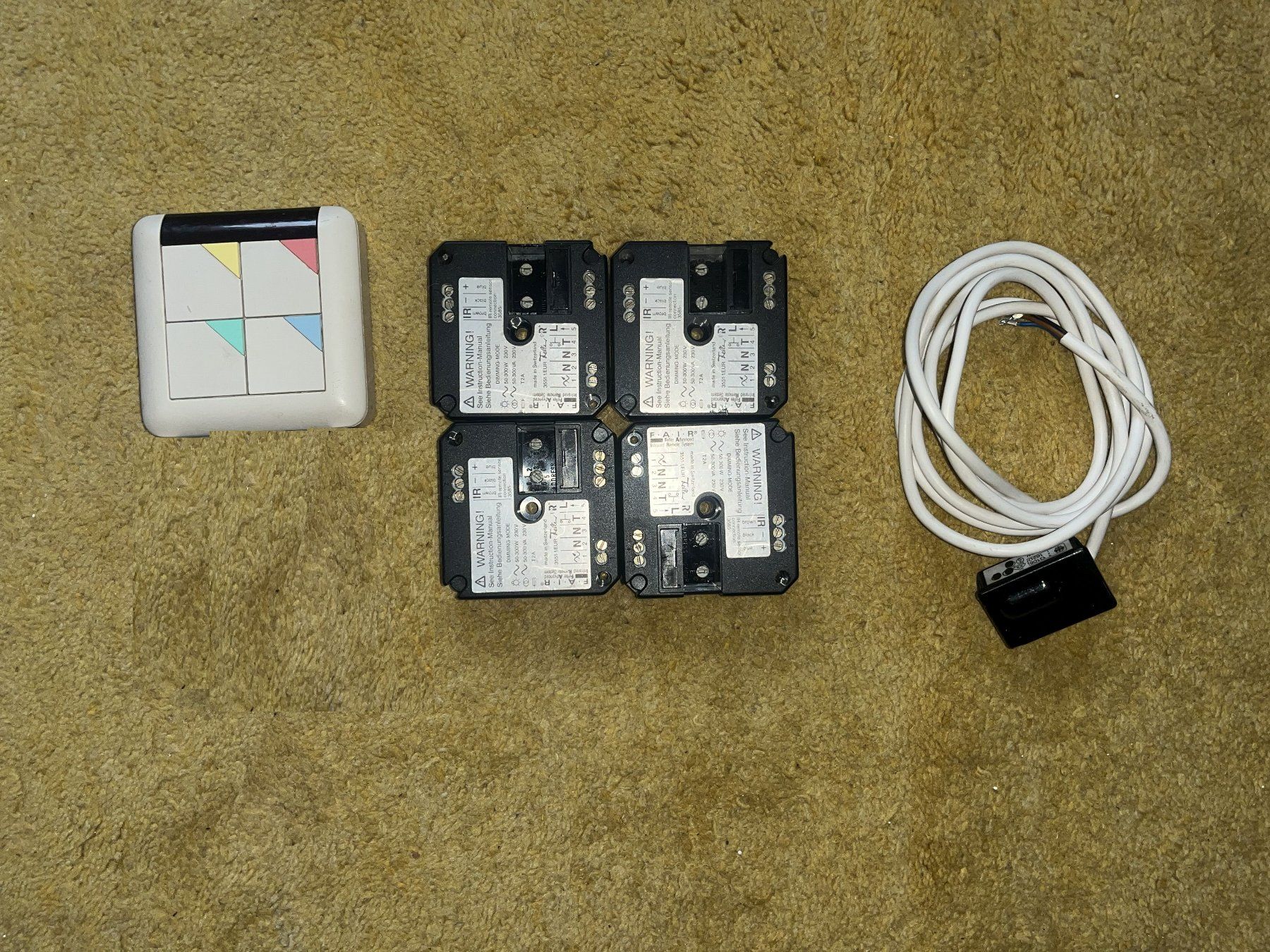 Feller Edizio Dimmer mit Fernbedienung und IR-Empfänger (Gebraucht) in ...