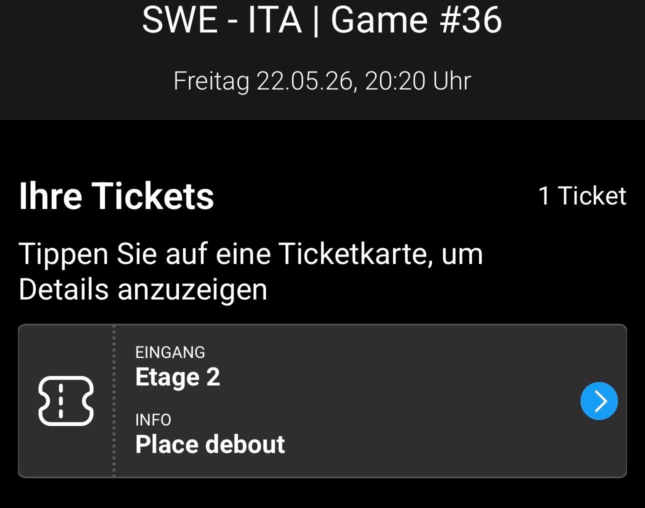 IIHF Spiel SWE-ITA BCF Arena Freiburg (Gebraucht) in Neuenegg für CHF ...