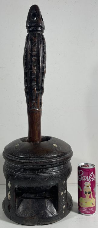 Grosse Sehr Alte Afrikanische Mörser Skulptur aus Holz (Gebraucht) in Root für CHF 44 – mit ...